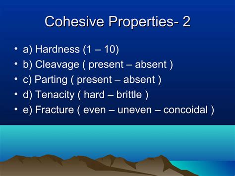 Physical Properties Of Minerals 2008 Ppt