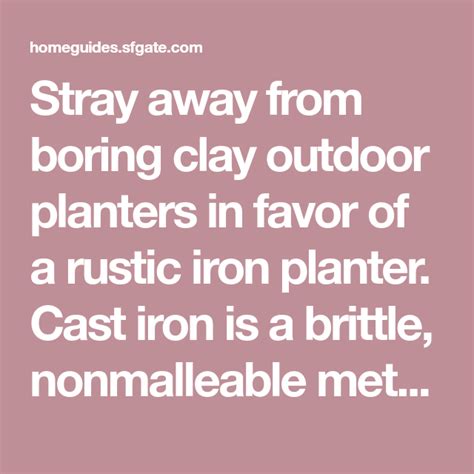 How To Seal An Iron Planter Iron Planters Clay Planters Planters
