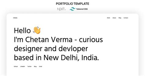 how to build a portfolio website using next js and tailwindcss