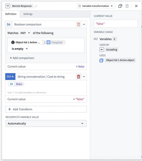 Boolean Variable Transform In Workshop Will Not Update Current Value Ask The Community