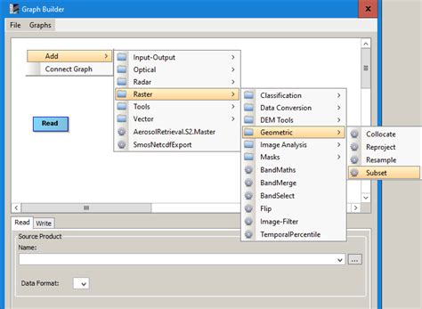 how to subset an image in the graph builder snap step forum