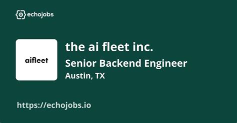 the ai fleet inc is hiring senior backend engineer typescript [austin tx] [html typescript