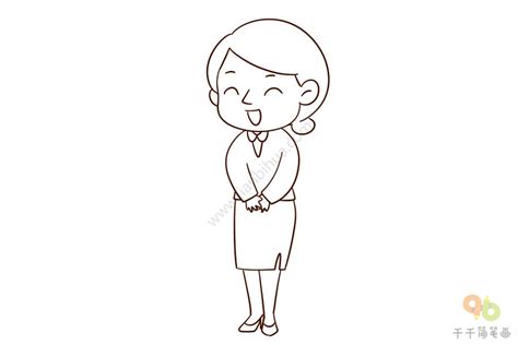 简笔画销售职业 销售职业简笔画 销售简笔画简单 大山谷图库