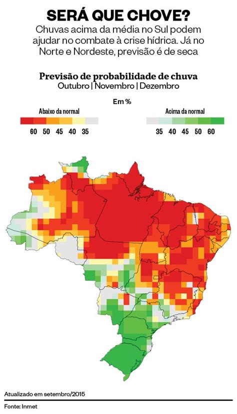 Como Serão As Chuvas No Brasil Nos Próximos Meses Época Blog Do