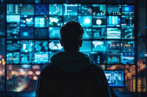 Cloudbased Security Breach Alert Is Shown On A Large Screen Generative Ai Premium Ai Generated