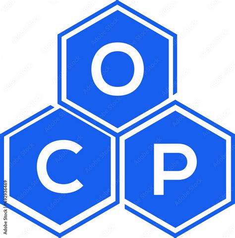 Ocp Letter Logo Design On White Background Ocp Creative Initials Letter Logo Concept Ocp