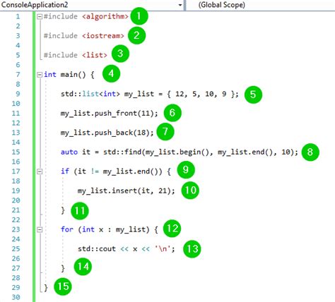 Std List In C With Example