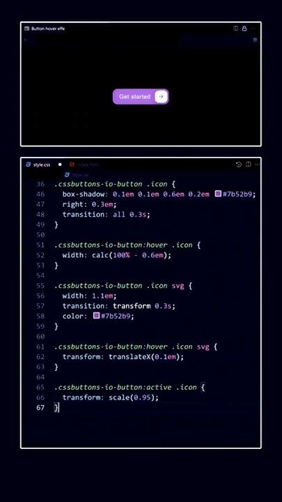 Css Dynamic Button Hover Effect 🥳 Coding Websitedevelopment Cssbutton Css Shorts Coding