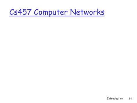 Ppt Cs457 Computer Networks Powerpoint Presentation Free Download Id240036