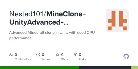 github nested101 mineclone unityadvanced minecraft clone in unity