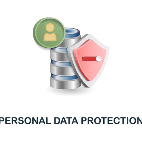 Premium Vector Personal Data Protection Icon 3d Illustration From