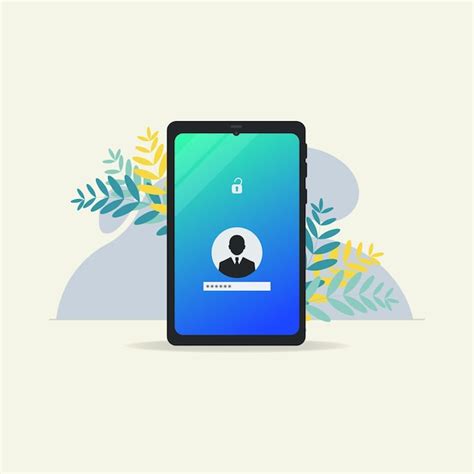 Premium Vector Phone Password Unlocked Vector Illustration