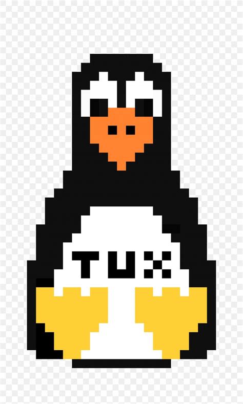 Penguin Tux Unix And Linux Visual QuickStart Guide Pixel Art PNG