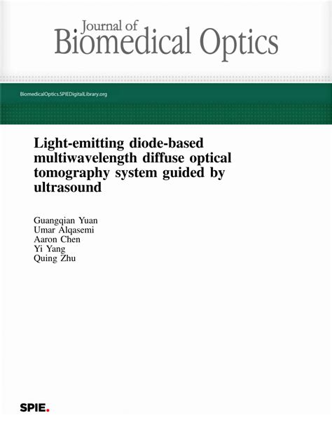 pdf a low cost multi wavelengths continuous wave diffuse optical