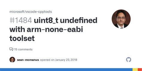 Uint8t Undefined With Arm None Eabi Toolset · Issue 1484 · Microsoftvscode Cpptools · Github