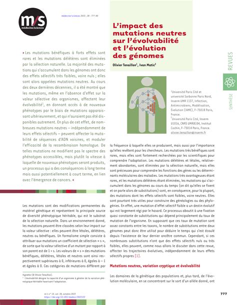 Pdf The Impact Of Neutral Mutations On Genome Evolvability