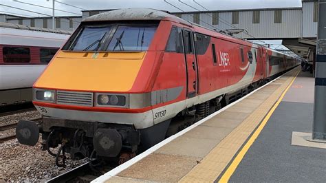 Lner Class 91130 Departing Peterborough Station Youtube