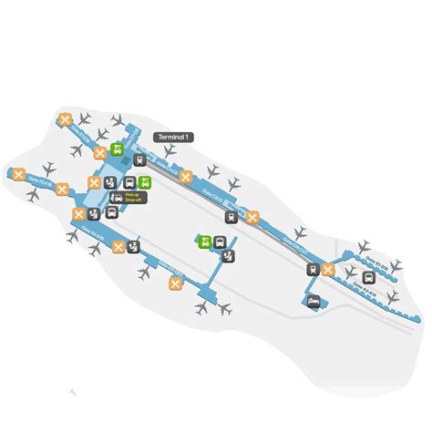 Minneapolissaint Paul Airport Msp Terminal Map