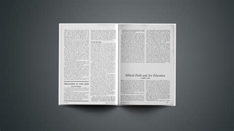 Biblical Faith And Sex Education Christianity Today