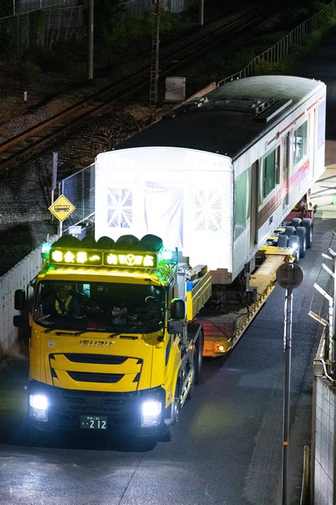 2nd train 山陽5000系5703Fの5503号5237号が川崎重工から陸送の写真 TopicPhotoID 47952