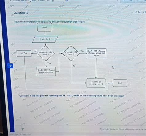 Question 15 Revisit Read The Flowchart Given StudyX