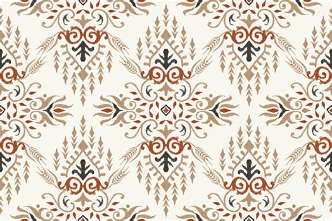 터키 Ikat 꽃 페이즐리 완벽 한 패턴 0명에 대한 스톡 벡터 아트 및 기타 이미지 0명 갈매기표 수장 고풍스런