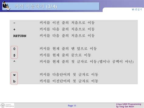 ppt linux unix programming vi 편집기 vi editor 문양세 강원대학교 it 대학 컴퓨터과학전공 powerpoint presentation