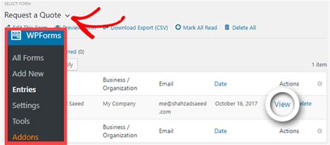 how to print your wordpress form submissions to pdf