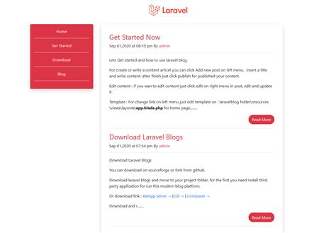 Laravel Blog Source Code