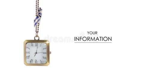 Clock On Chain Pattern Stock Photo Image Of Background