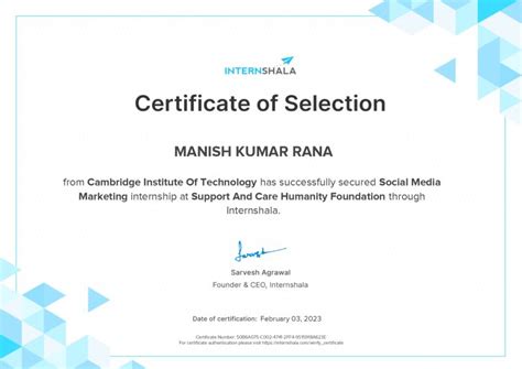 Manish Kumar Rana On Linkedin Internship Supportandhumanityfoundation Socialmediamarketing