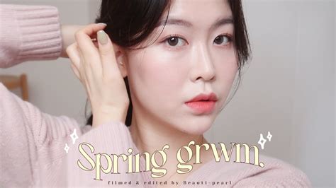 Grwm봄 신상템으로 봄 메이크업 해봄🌸클리오 킬커버 파운웨어쿠션 올 뉴 에스쁘아 룩북팔레트 로코하이틴 에스쁘아 립스틱 노웨어 벨벳｜뷰티펄진주 Youtube