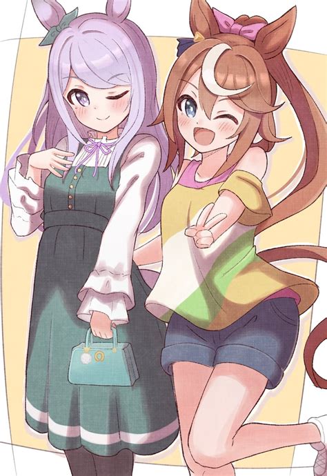 Mejiro Mcqueen And Tokai Teio Umamusume Drawn By Sunanuko Ramuneko Danbooru