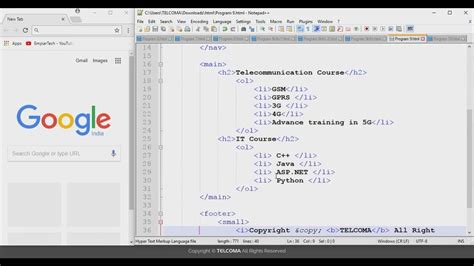 10 Html5 Structural Element 1 Youtube