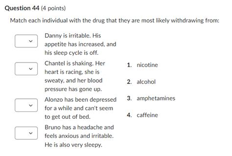 Solved Question 22 6 Points Match Each Of The Following Chegg Com