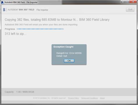 B3f Exception Caught Range Error Error 2006 Detail Null Autodesk Community