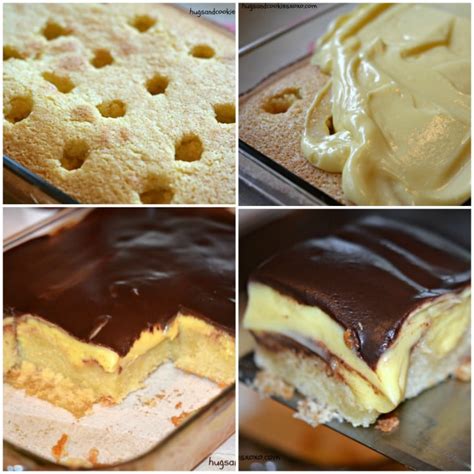 Boston Cream Pie Poke Cake Hugs And Cookies Xoxo
