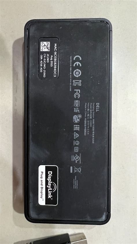 Dell USB 3 0 Full HD Dual Video Docking Station Universal Dock D1000 Computers Tech Parts