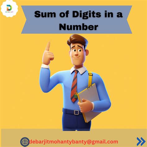 Sumofdigits Javaprogramming Debarjit Mohanty