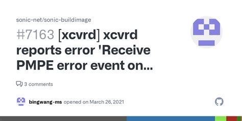 Xcvrd Xcvrd Reports Error Receive Pmpe Error Event On Module X