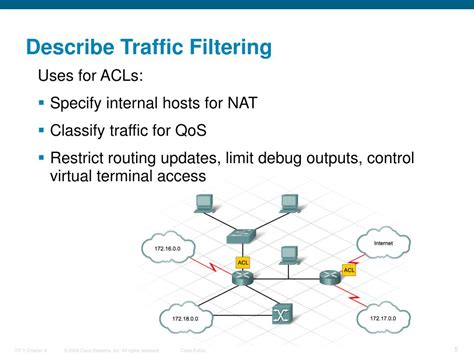Ppt Filtering Traffic Using Access Control Lists Powerpoint