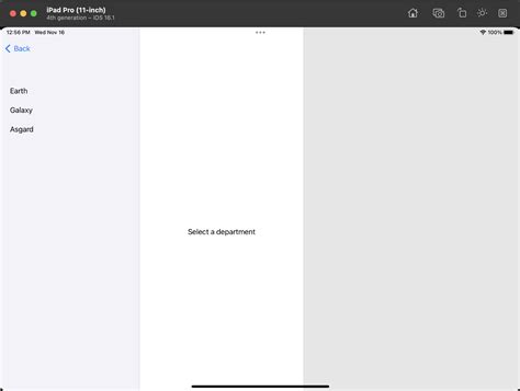 Navigationsplitview With Employee And Department Models Software