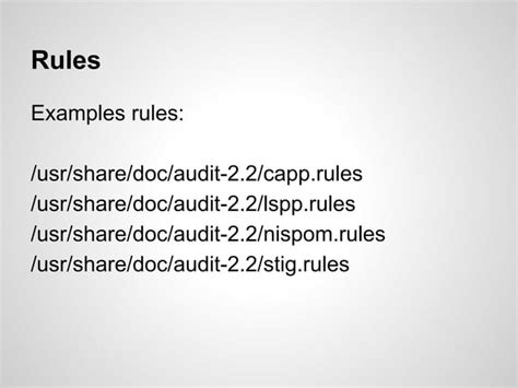 Linux Audit Framework PDF Operating Systems Computer Software And Applications