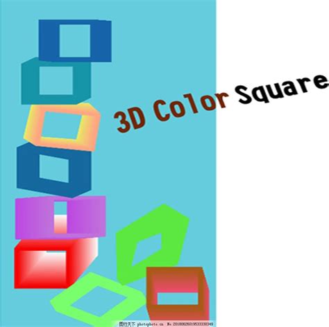 3D方块图片 其他 生活方式 图行天下素材网
