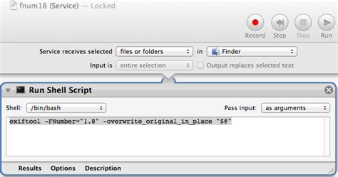 metadata ask for text pass to terminal in automator ask different