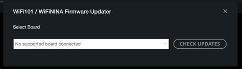 Dark Theme Text Contrast For Selected Board In Firmware Updater Needs Fixing Issue