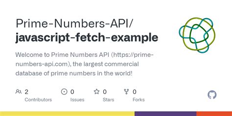 Github Prime Numbers Apijavascript Fetch Example Welcome To Prime