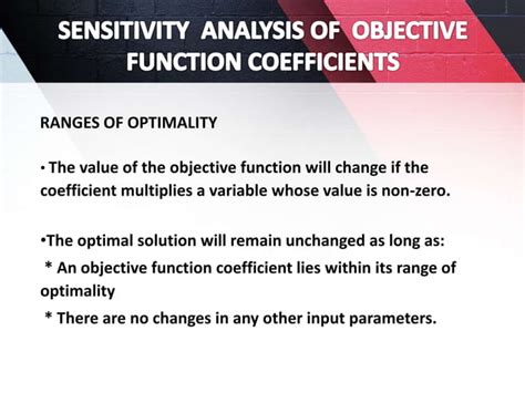 Sensitivity Analysis In Linear Programming Problem Muhammed Jiyad