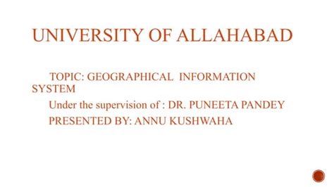 Introduction To Gis Pptx