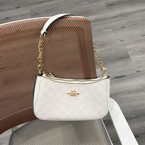 Coach Teri Shoulder Bag In Signature Canvas Gem
